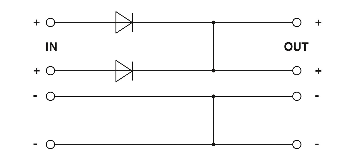 Redundancy module - QUINT4-DIODE/12-24DC/2X20/1X40